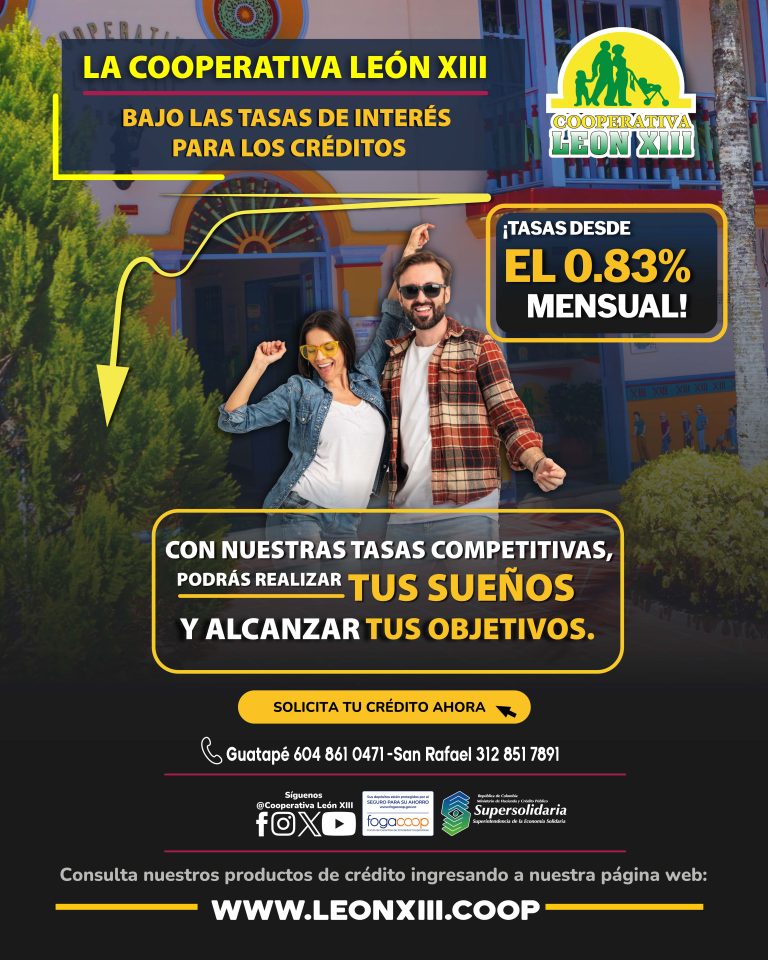 Cooperativa León XIII – Ahorro y crédito en Guatapé y San Rafael