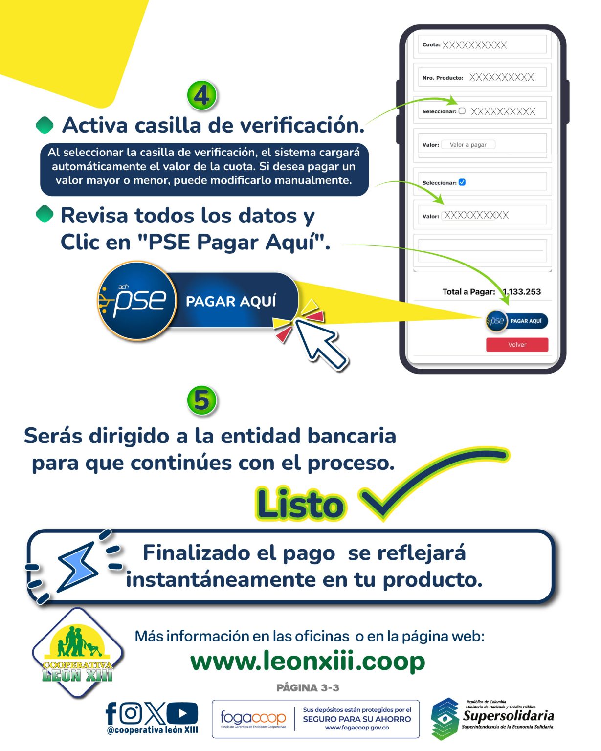 PSE Pagos Express – Cooperativa León XIII